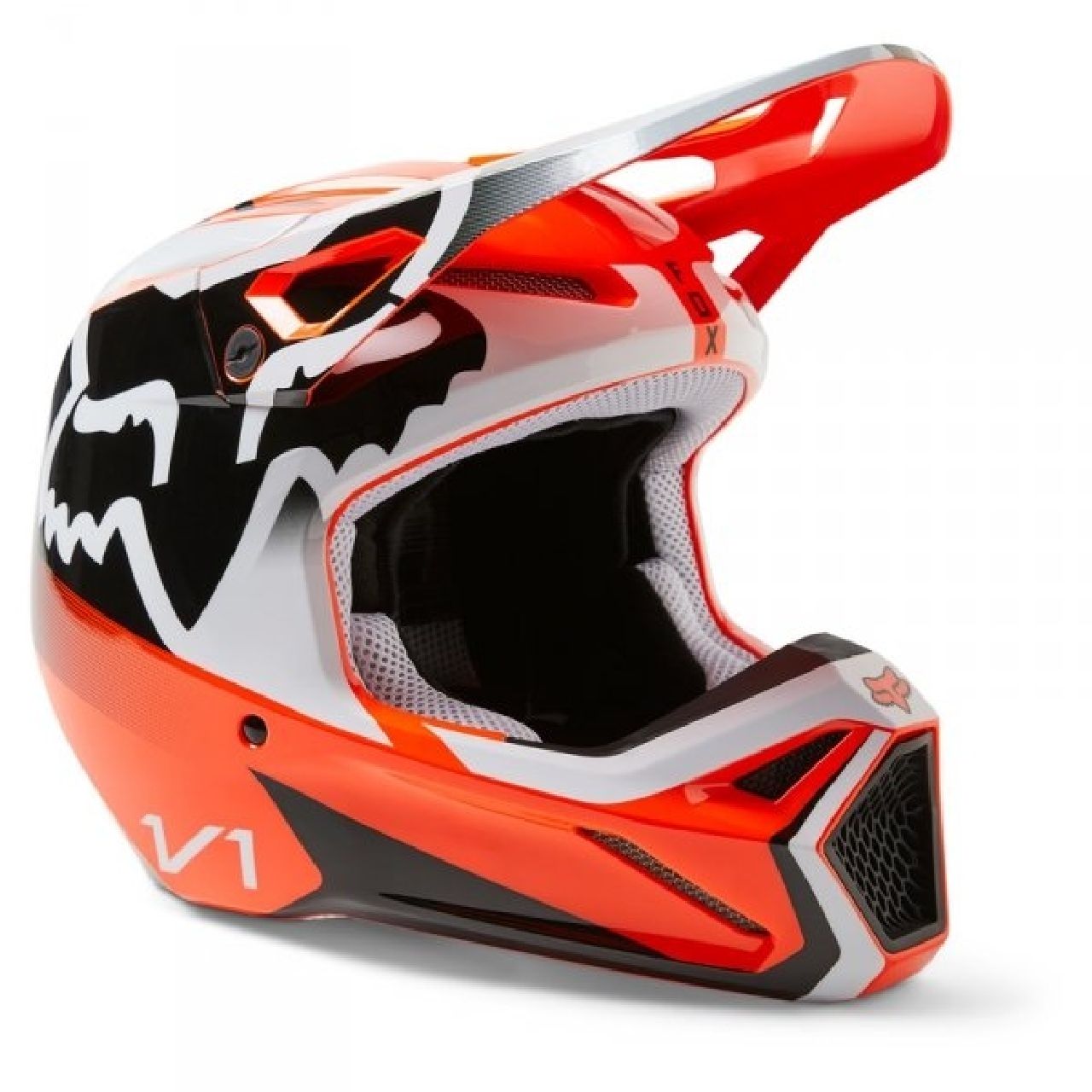 fox kask off-road v1 leed fluo orange - cena: 999 zł