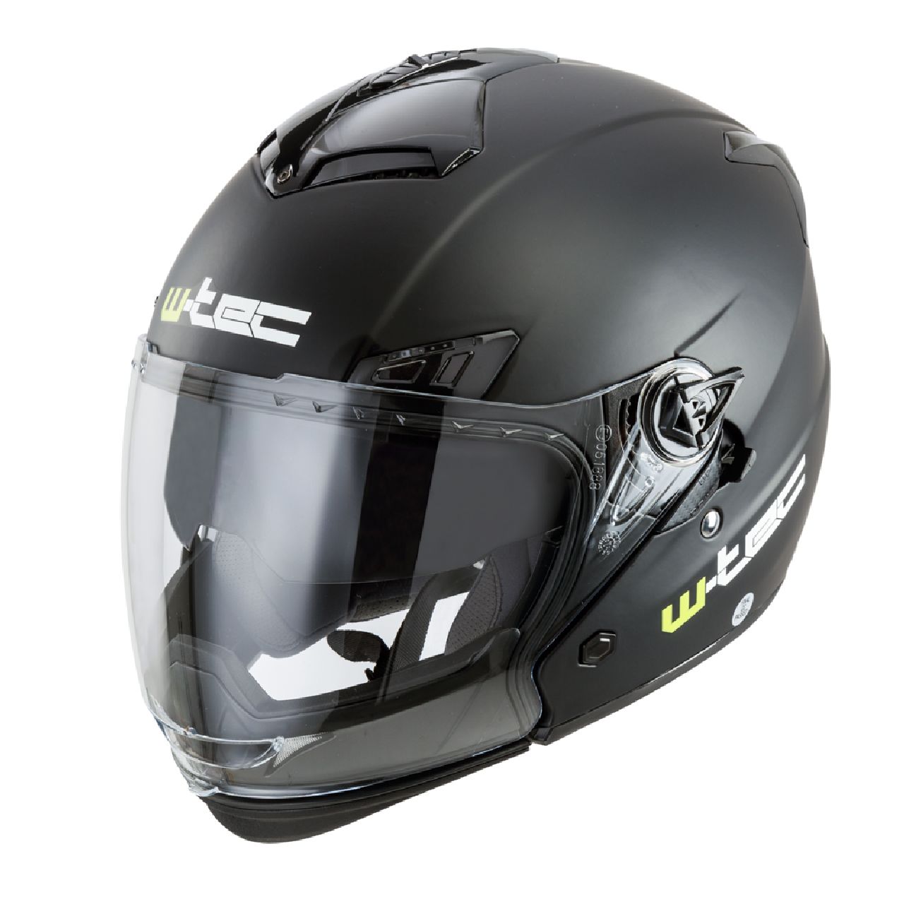 Kask motocyklowy W-TEC NK-850 otwierany + BLENDA - Czarny błyszczący ...